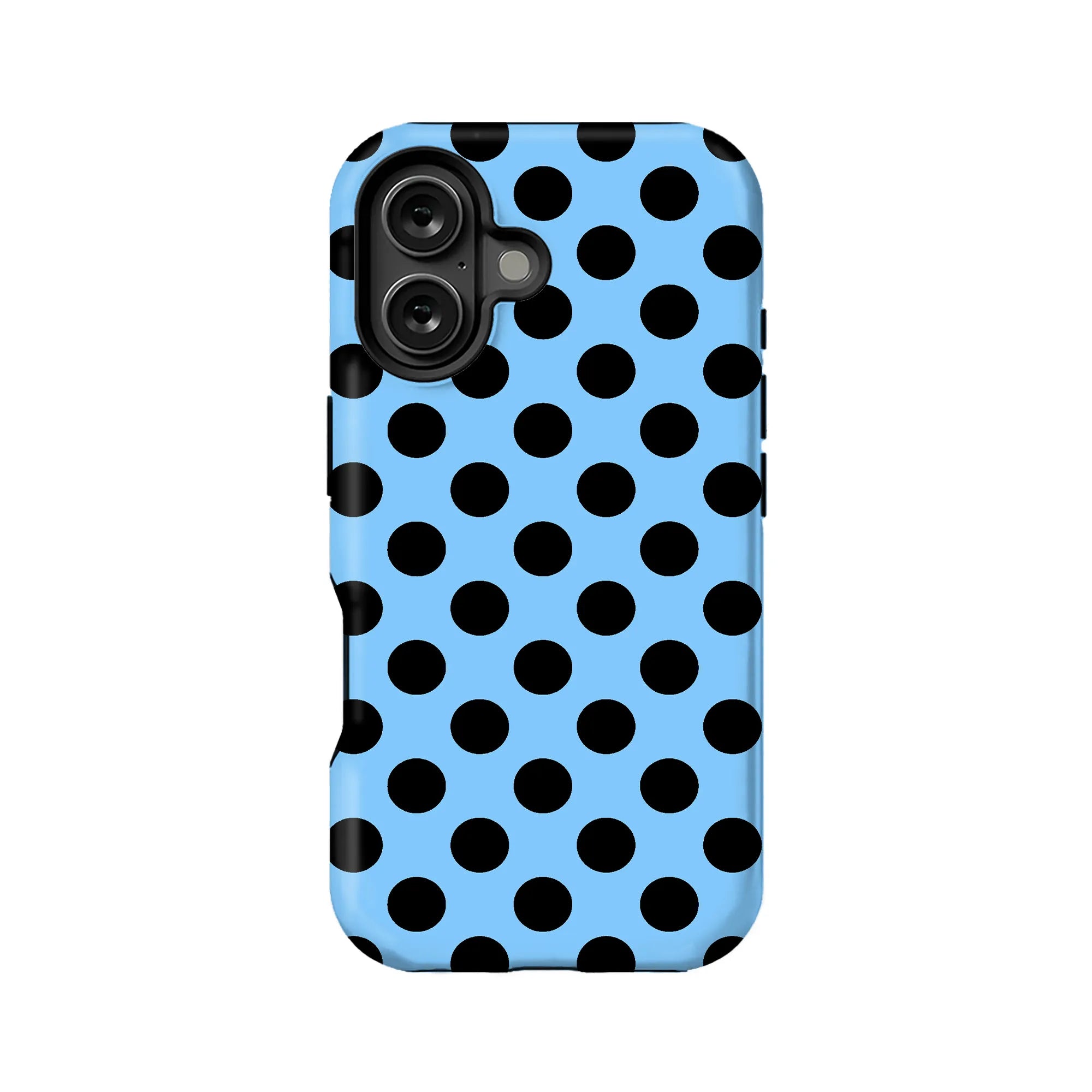 Stylish Blue Polka Dot Phone Case - Trendy Mobile Accessory – Caseease